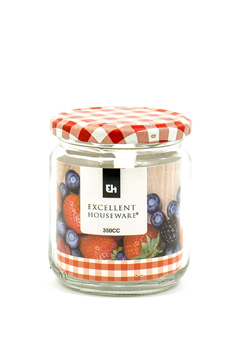 Excellent Houseware Glass Jar 350ml With Metal Lid - Ace Hardware Maldives