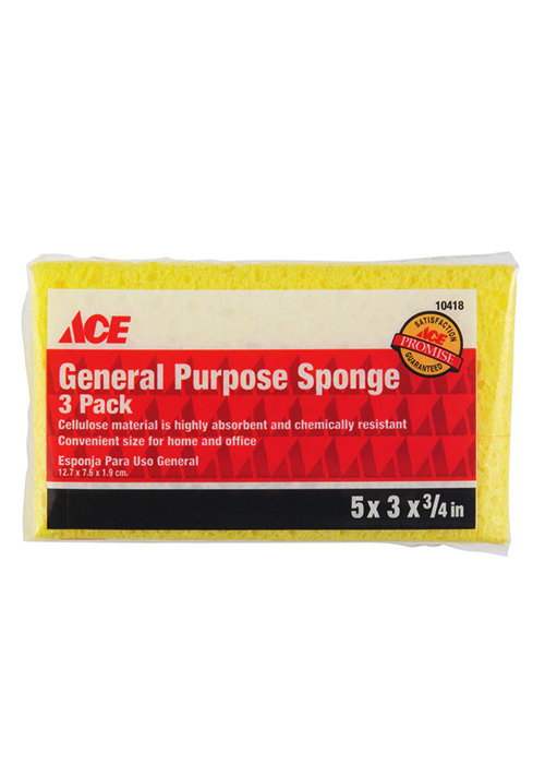Ace Delicate, Light Duty Sponge For All Purpose 4.8 in. L 3 pk - Ace ...