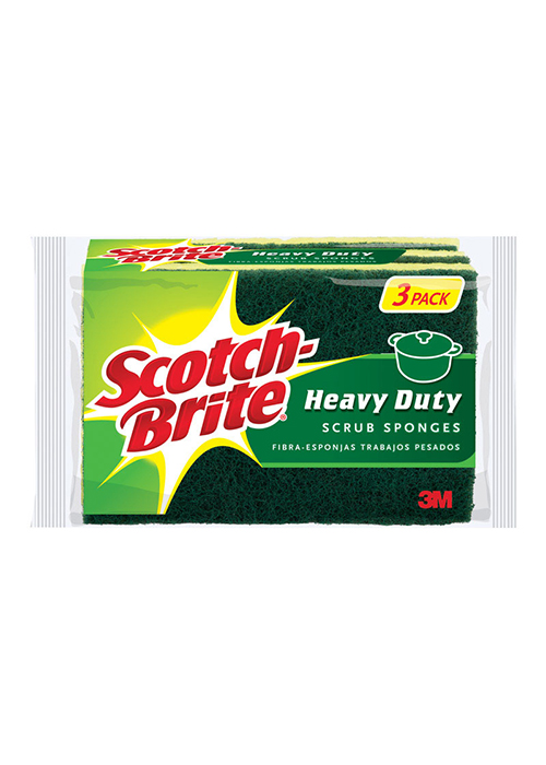 Scotch-Brite Heavy Duty Sponge For Pots and Pans 4.5 in. L 3 pk - Ace ...