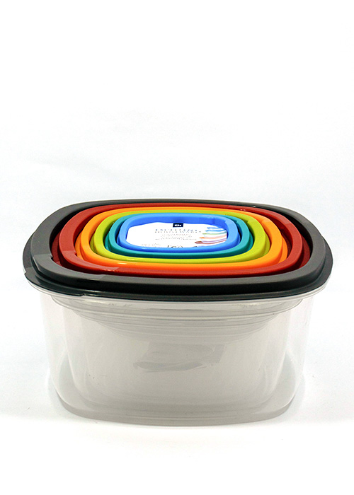 Excellent Houseware Plastic Storage Box With Lid 6 Pieces - Ace ...