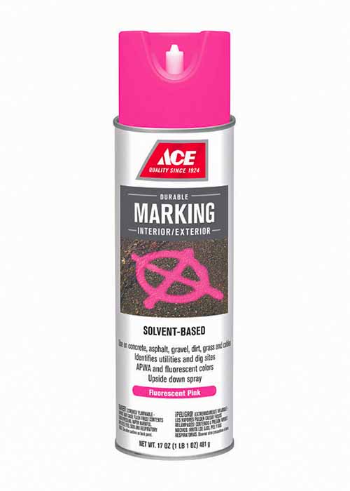 Ace Solvent-Based Pink Field Marker Line 17 oz. - Ace Hardware Maldives