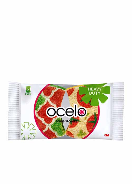 Scotch-Brite Ocelo Heavy Duty Sponge For Household 3.7 in. L 2 pk - Ace ...