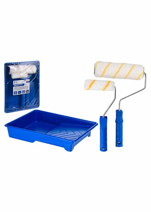 Paint Roller Set 5Pcs 4 Inch Roller, 7 Inch Roller & Tray - Ace ...