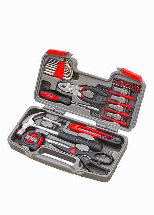 Apollo Tool Kit Red 39 Piece - Ace Hardware Maldives
