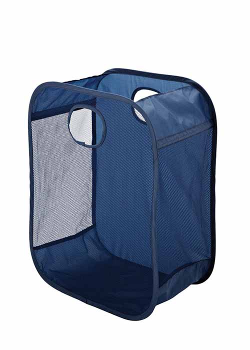 Homz Blue Duramesh Nylon Spring Up Hamper - Ace Hardware Maldives