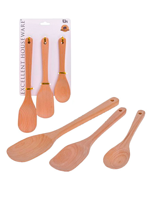 Wooden Ladle Spoon Set Of 3Pcs - Ace Hardware Maldives