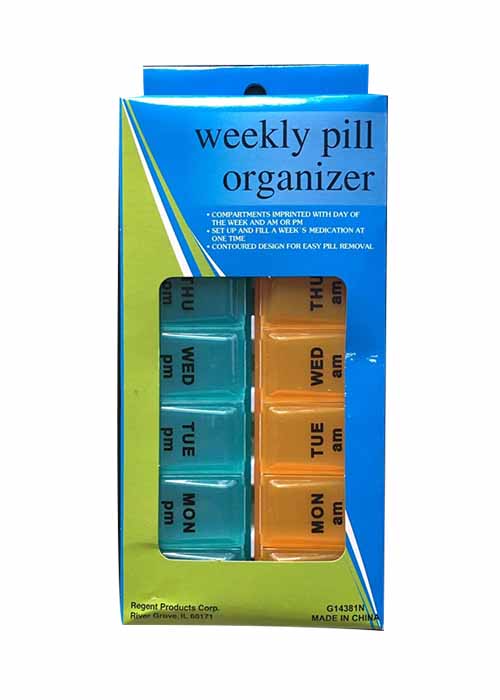 Pill Organizer AM/PM Window Pill Box - Ace Hardware Maldives