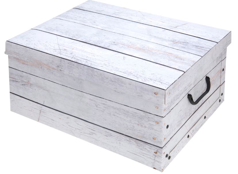 Wooden Design Storage Box 51 x 37 x 24 cm. - Ace Hardware Maldives