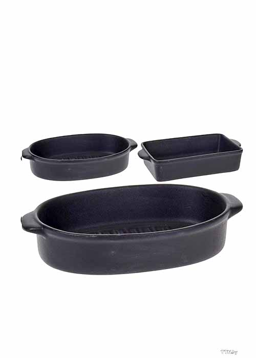 Oven Dish Stoneware Baking Dish Black - Ace Hardware Maldives