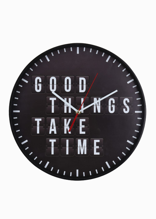 Wall Clock 35 CM, Black - Ace Hardware Maldives