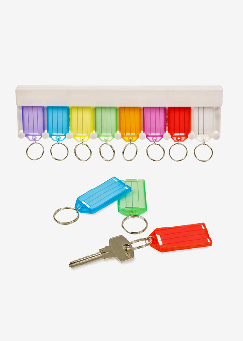 Multi Key Tags with Key Rack Holder, White - Ace Hardware Maldives