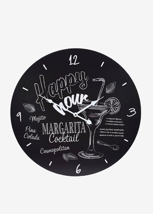 Wall Clock 50CM, Black - Ace Hardware Maldives