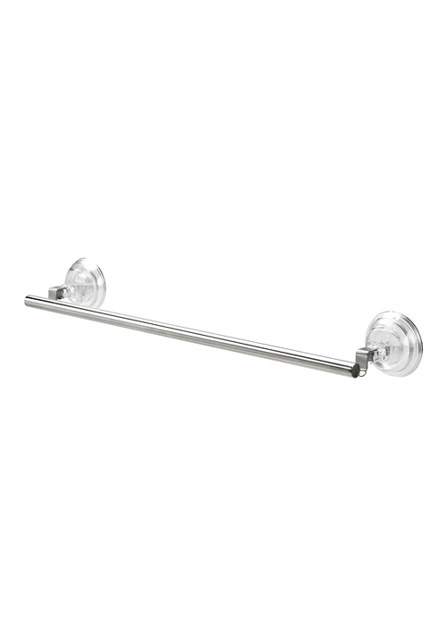 InterDesign Powerlock Suction Towel Bar, Clear/Stainless Steel - Ace ...