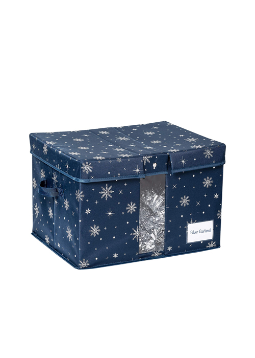 Honey-Can-Do Deluxe Holiday Storage Box, Navy - Ace Hardware Maldives