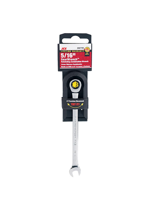 Ace Pro Series Gear Wrench 5/16 S X 5/16 S SAE Combination Wrench 5.55 ...