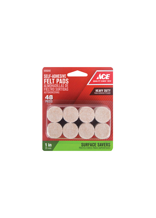 Ace Felt Self Adhesive Pad Brown Round 1 in. - Ace Hardware Maldives