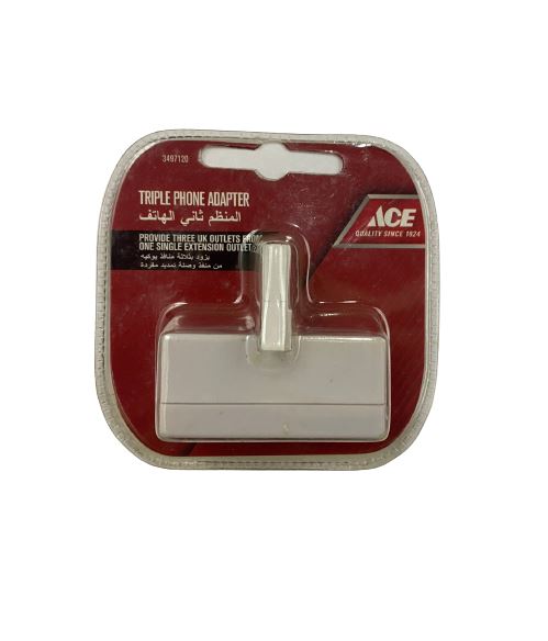 Ace Triple Phone Adapter - Ace Hardware Maldives